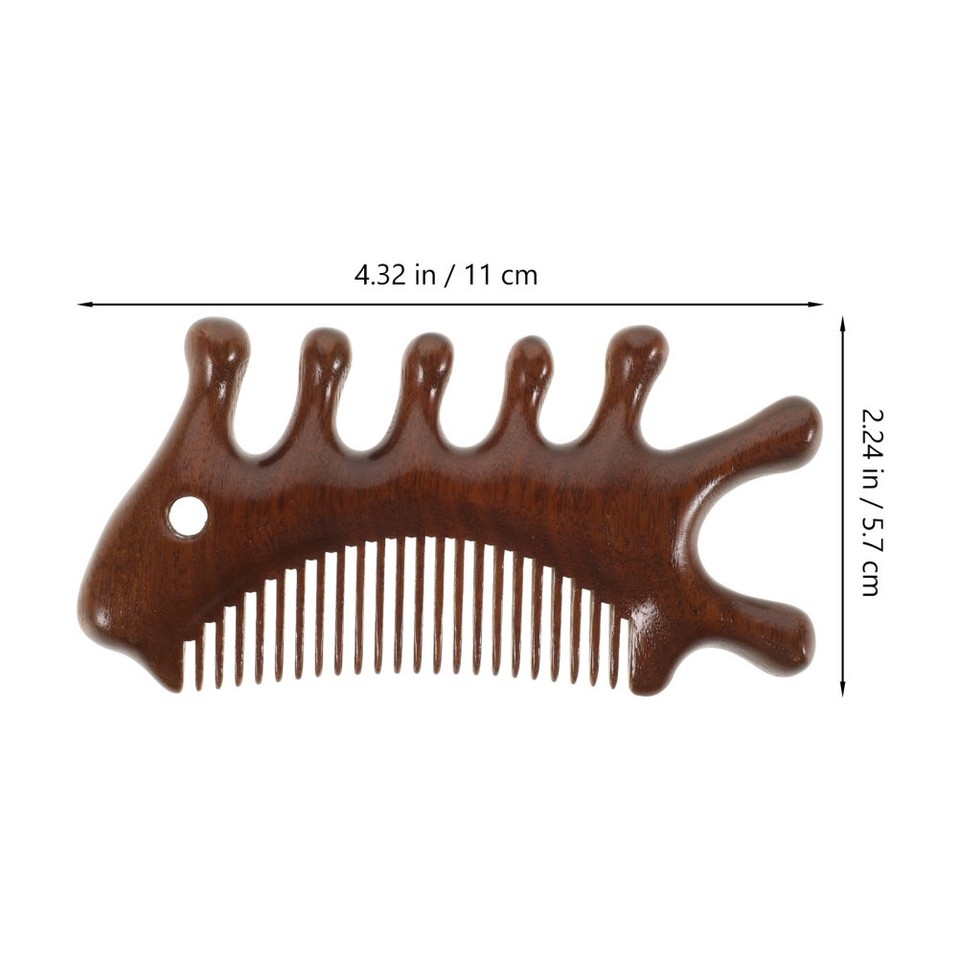Wood Comb for Women Hair Message Handmade Scalp Massage Massager | eBay ...