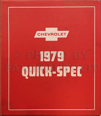 1979 Chevrolet Truck Quick Spec Option Ordering Guide Dealer Album RPO ...