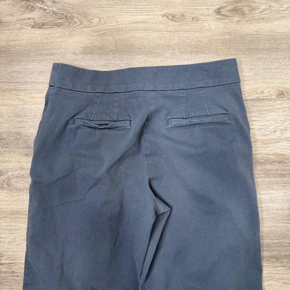 LOFT Outlet Women's High Rise Slim Wide Leg Crop Pants Blue Size 6 | eBay