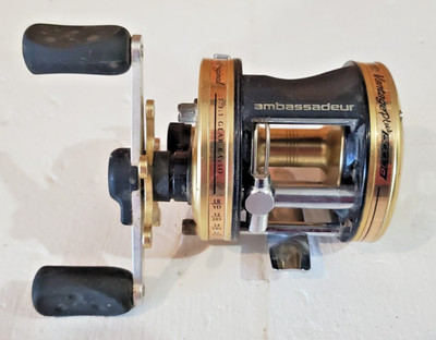 Abu Garcia Ambassadeur Vantage Plus 5000C Gold Bait Casting Reel Made ...