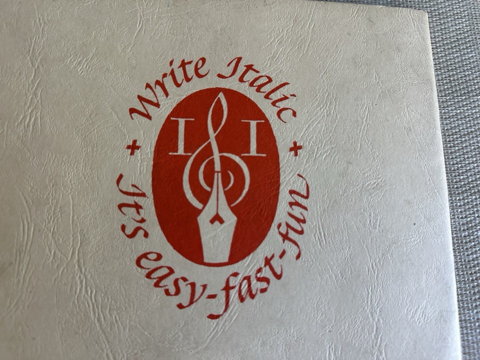 Vintage “Write Italic!” Fred Eager Paperback Book Calligraphy Practice ...