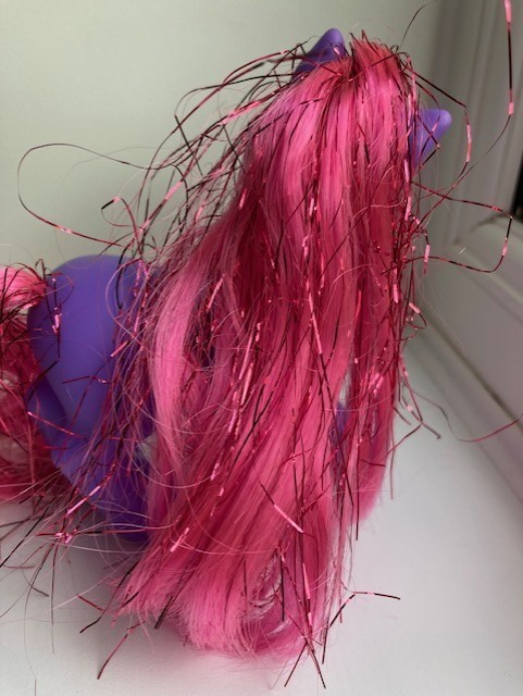 My Little Pony FIZZY POP Shimmer Pony 2005 Purple Pony Pink Sparkling ...