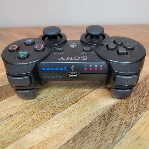 Sony Playstation DualShock 3 PS3 Wireless Controller Sixaxis Black OEM ...
