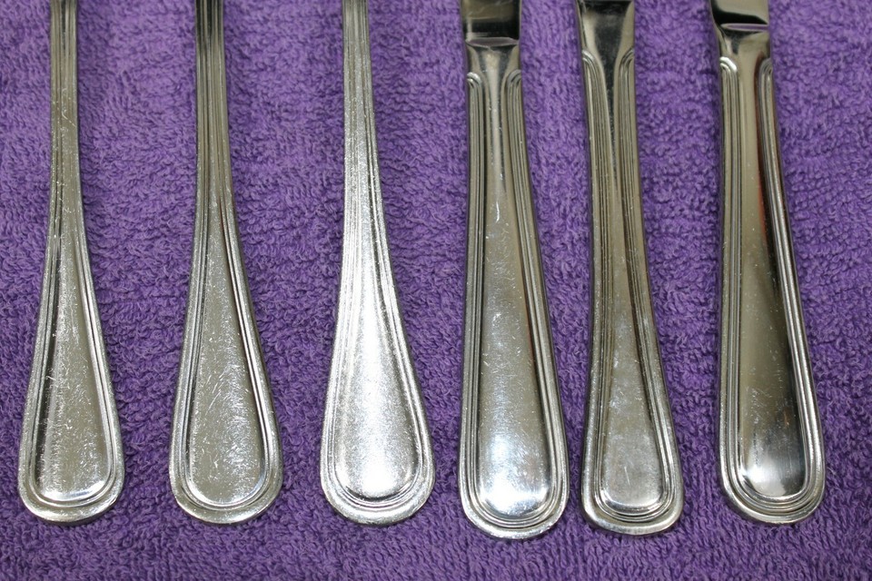 Lot 16 Forks 25 Knives Don-Winco Rounded & Squared Handles Stainless ...