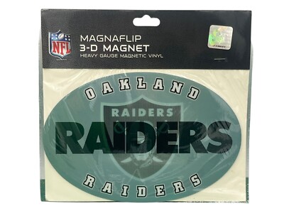 Oakland Raiders Magnet Ultra Depth 3-D Indoor Outdoor Locker Sized ...