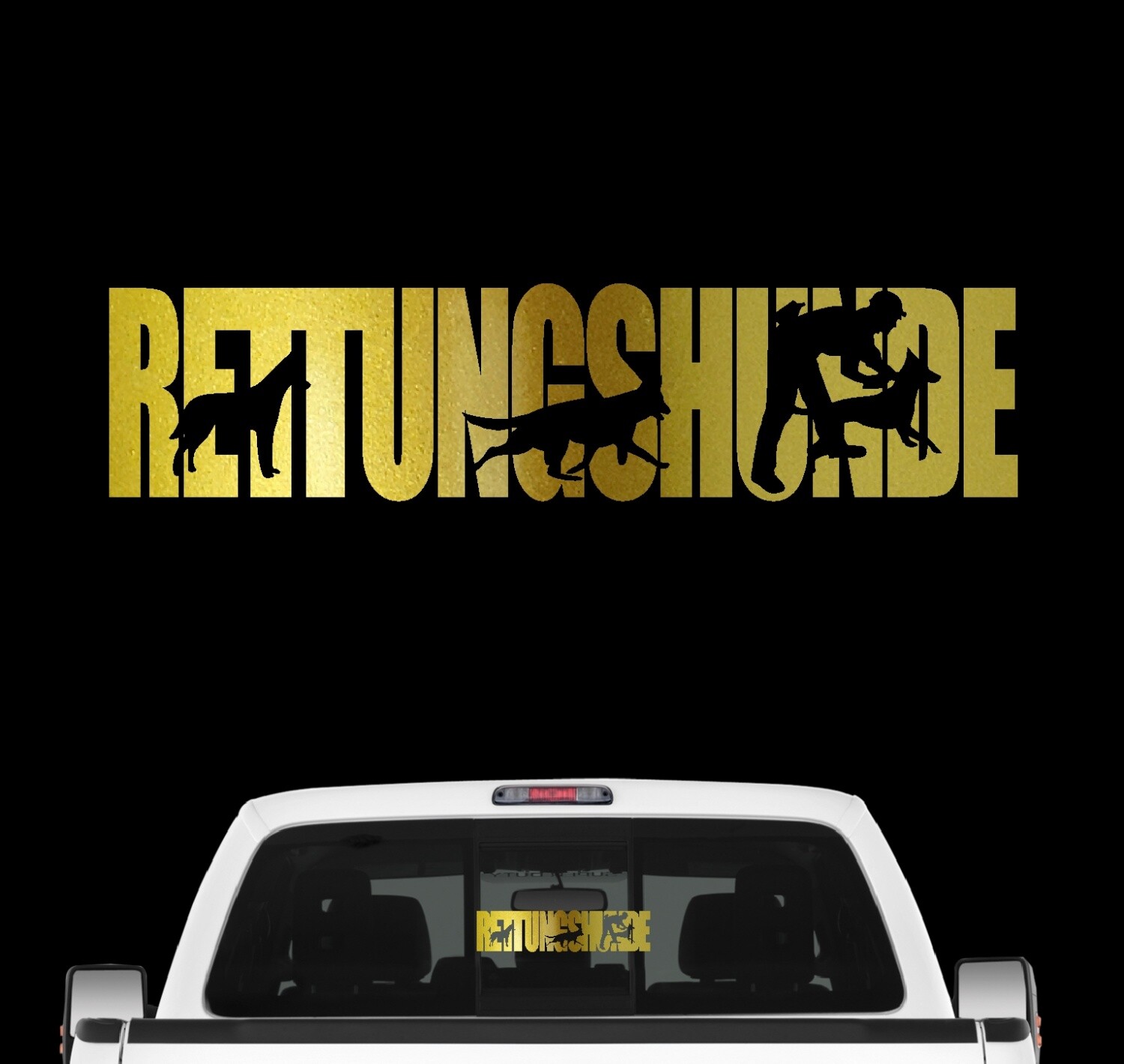 Rettungshunde Hundesport Auto Aufkleber Hund Folie Mantrailing ...