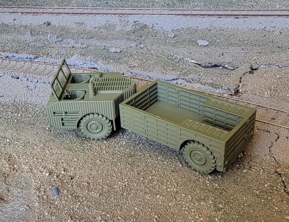 One HO 1/87 scale US Army M520 Goer truck, open cab, olive drab | eBay