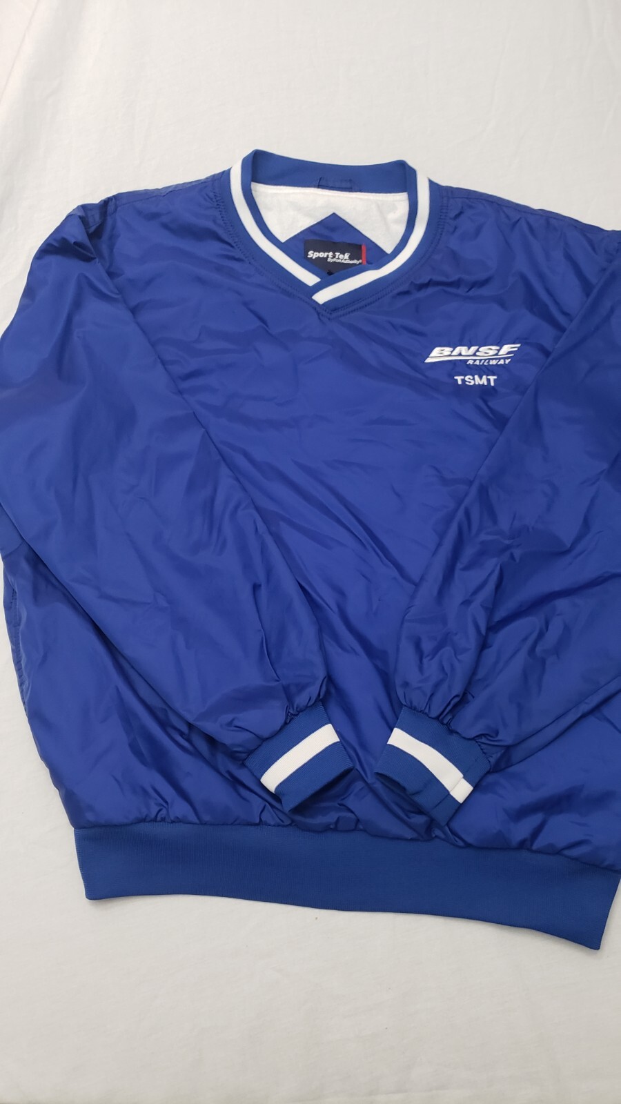Very Nice Royal Blue BNSF Railway Logo Embroidered Ja… - Gem
