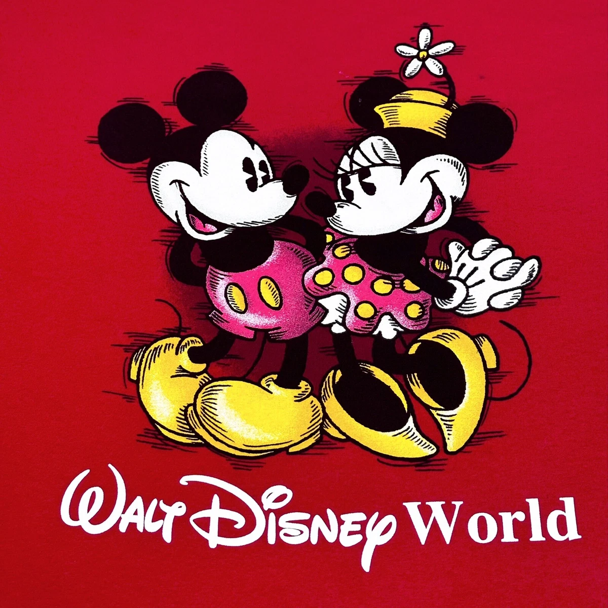 Vintage Mickey And Minnie Mouse In Love