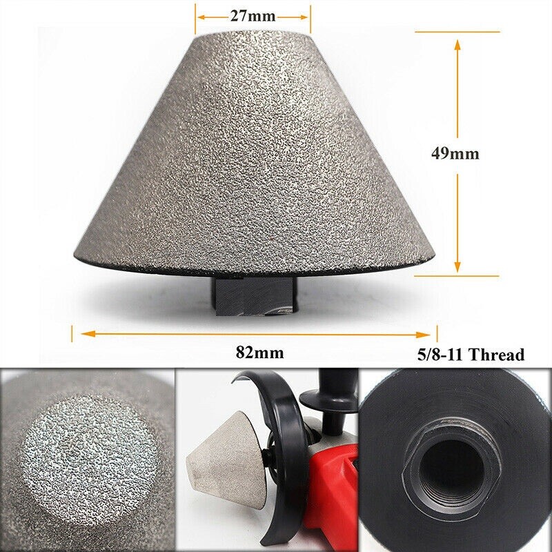1-3/8" 2" 3-1/4" Diamond Chamfer Milling Bit Porcelain Marble Beveling ...