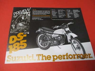 NOS NEW OEM ORIGINAL SUZUKI BROCHURE 1979 DS125 DS185 | eBay