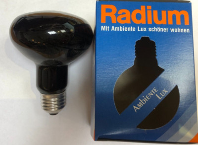 RADIUM Ampoule de Lampe à Réflecteur R80 Lumière Noire E27 75W | eBay