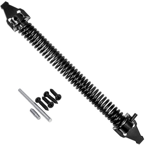 Black Wood Gate Self Closing - 13" Adjustable Spring Tension | eBay