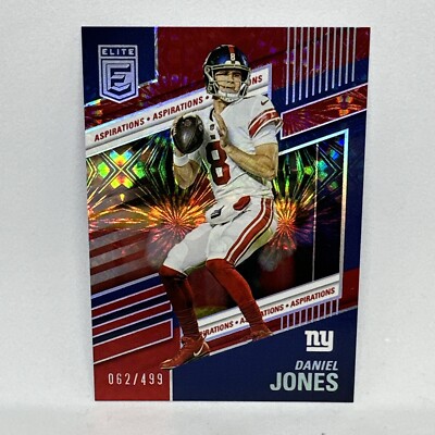 2022 Donruss Elite Daniel Jones Red Aspirations /499 color match | eBay