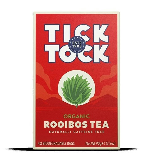 Tick Tock Organic Rooibos Tea - 40 tea bags (Pack of 4) | eBay
