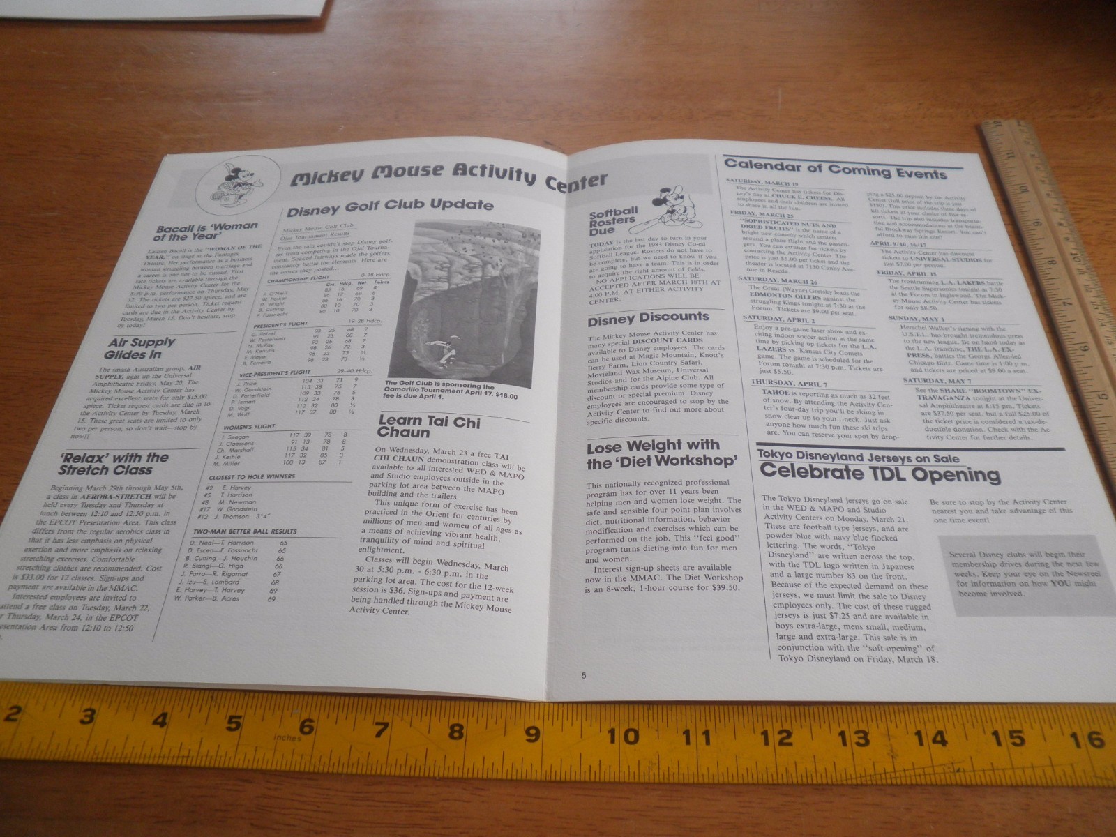 Disney Newsreel WED MAPO Employees mag 1983 V12 #11 Channel Tokyo ...