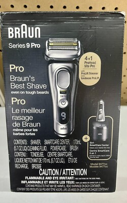 🪒 Braun Series 9 Pro 9477cc Electric Shaver with PowerCase Black/Silver ...