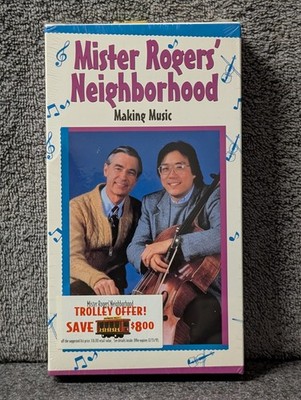 MISTER ROGERS - MAKING MUSIC - SEALED VHS - YO YO MA - FREE SHIPPING | eBay