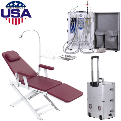 Portable Mobile Dental Delivery Unit Cart Air Compressor Suction/Chair ...