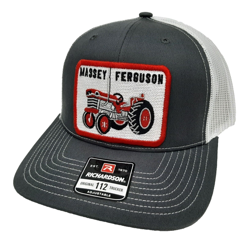Richardson 112 Trucker Massey Ferguson Patch Cap Hat Mesh Snapback Gray ...
