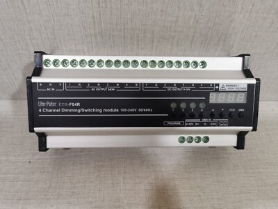 Lite-Puter EDX-F04R 4 Channel Dimming/Switching Module 100-240V 50/60Hz ...