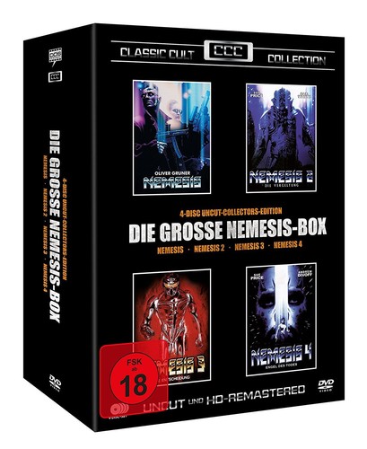 Complete NEMESIS BOX TEIL 1 2 3 4 Classi Cult UNCUT Edition DVD ...