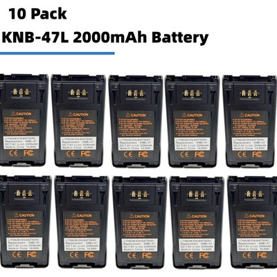 10X KNB-47L Li-ion Battery For NX300 NX200 TK5220 TK5320 Portable Radio ...