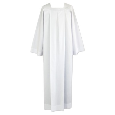 Roman Style Pastor/Priest White Alb 100% Cotton | eBay