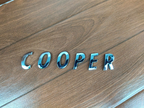 COOPER CHROME LETTERING REAR BOOT EMBLEM BADGE FIT MINI COOPER R52 R53 ...