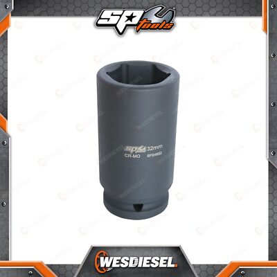 SP Tools 3/4 Inch Drive Deep Impact Socket - 28mm 6 Point Metric Flat ...