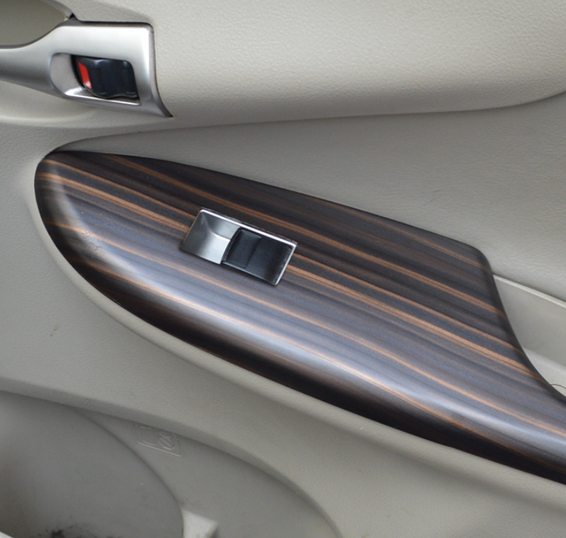 For Toyota Corolla 2009-2013 Matte Wood Grain Side Window Lift Switch ...