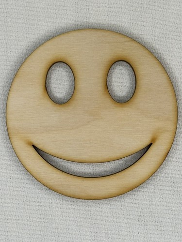 Custom Laser Cut Unfinished Smiley Face Wood Cutouts | eBay