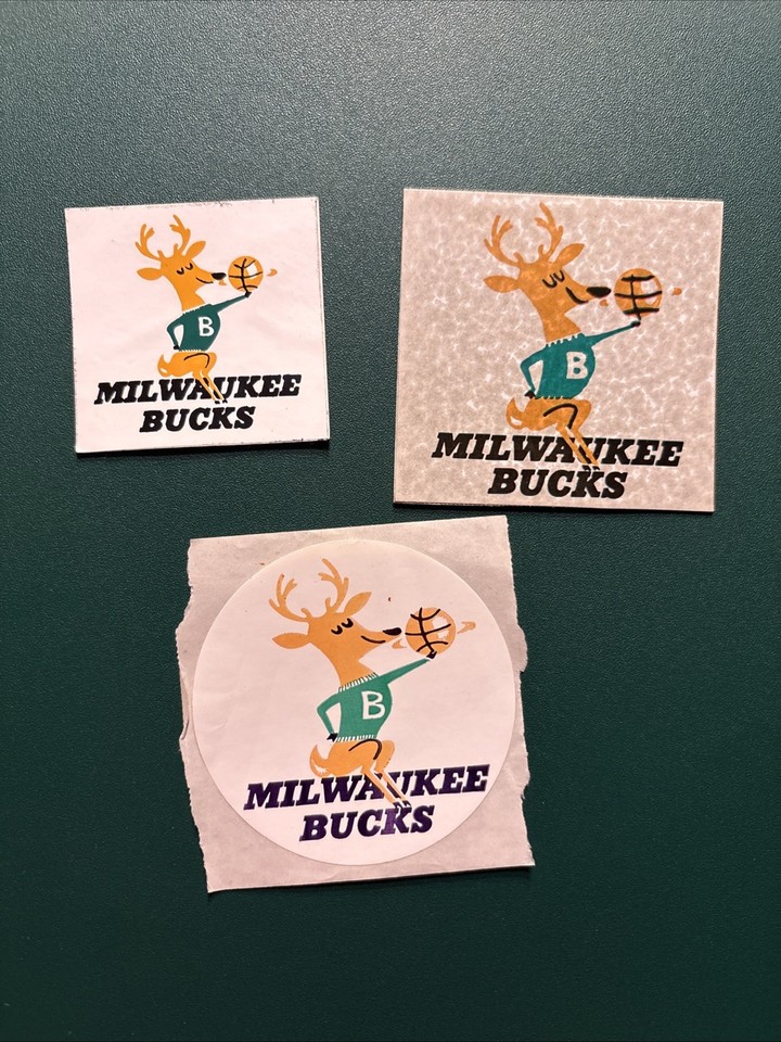 Milwaukee Bucks Pocket Schedules Postcard ticket stub 1970 1980 BUFFALO ...