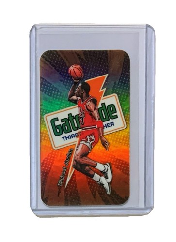 Michael Jordan 1991 Gatorade Orange Refractor Promo Tobacco Card ...
