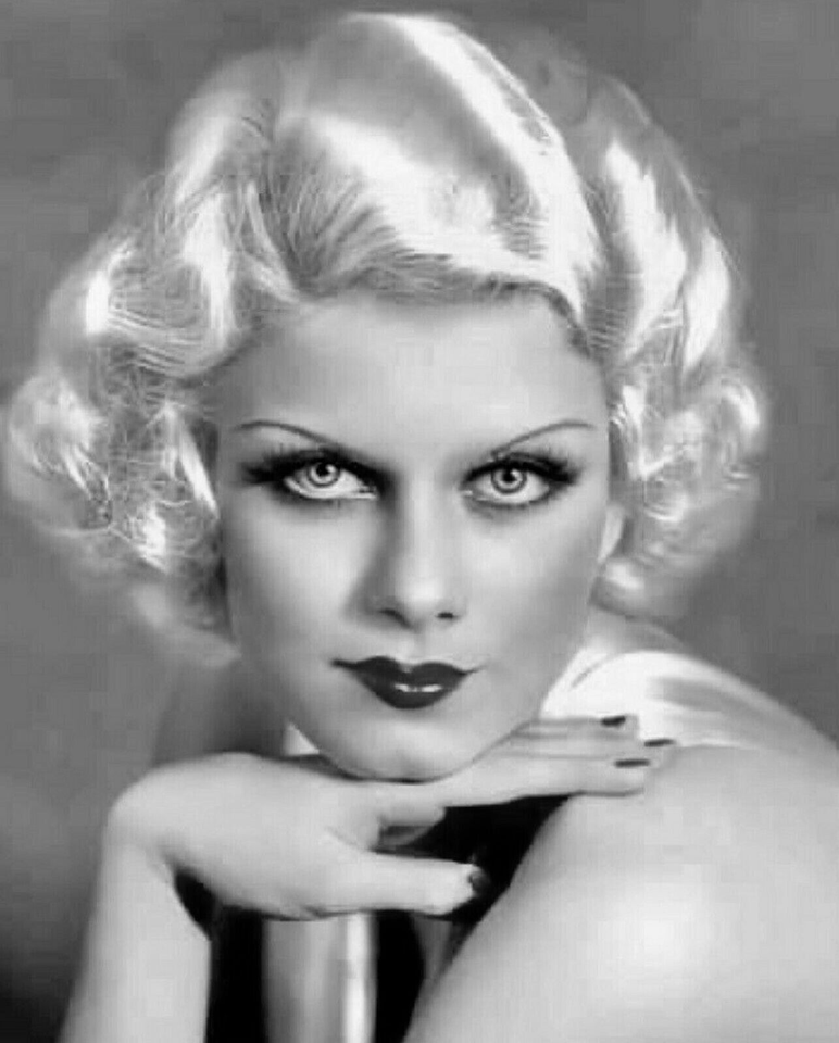 Glamour Portrait of Movie Star JEAN HARLOW Classic Retro Picture Photo ...