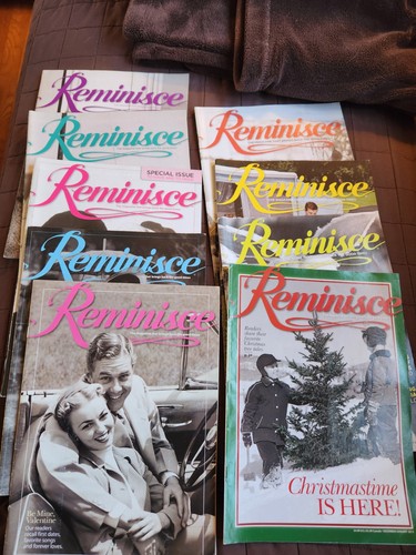 LOT of 9 vintage reminisce magazines (2013-2014) Retro photos, stories ...