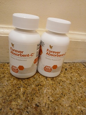 2 Forever Absorbent-C Supplement Vitamin C with Oat Bran 100 Tablets | eBay