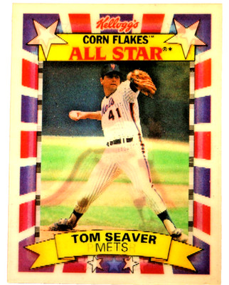 1992 Kellogg's Corn Flakes All-Star Tom Seaver motion baseball card. NM ...