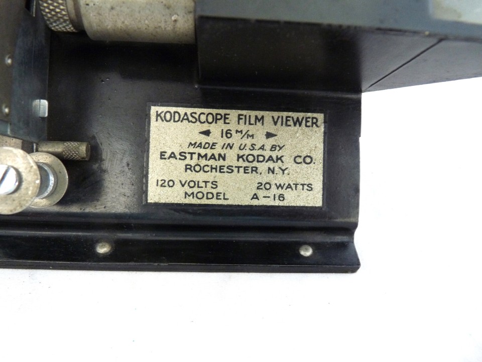 Vintage Kodak Kodascope movie film viewer 16mm Model 16 photography | eBay