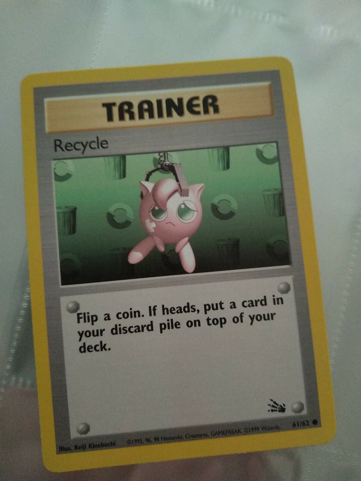 Pokémon TCG Recycle Fossil 61 Regular Unlimited Common for sale online ...
