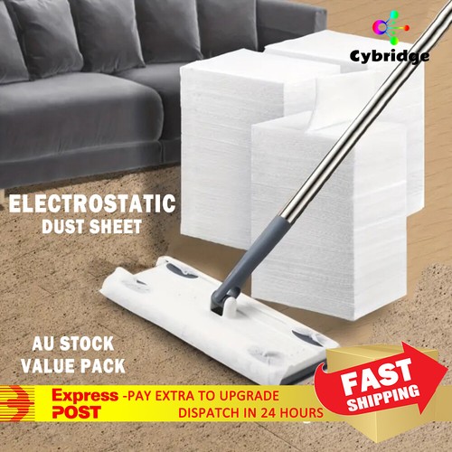 100pcs Disposable Electrostatic Dust Removal Mop Paper Home Cleaning ...
