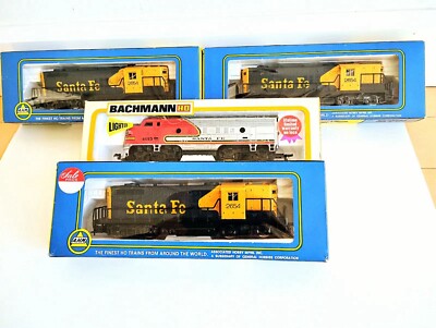 AHM Santa Fe #2654 Engines (3) & Bachmann Santa Fe #4015 Engine (1) | eBay