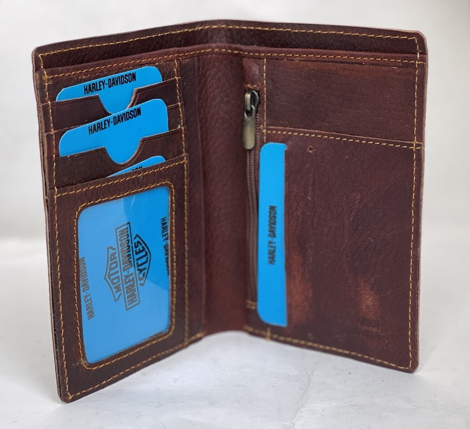 Harley-Davidson Stylish Men's Genuine Leather Bifold Wallet For Men ...