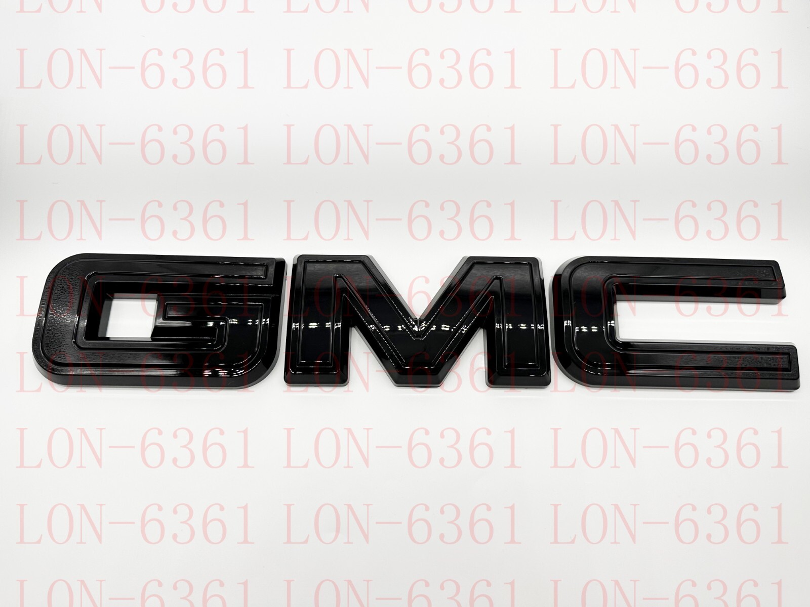 Front & Rear GMC Gloss Black OVERLAY Emblem Badge Fit GMC Acadia ...
