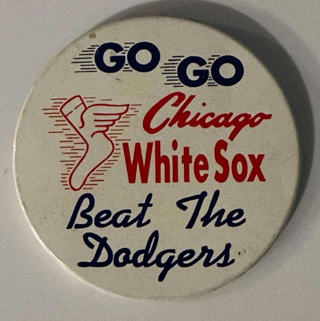 Vintage 1959 Chicago White Sox Vs. Los Angeles Dodgers Pin Go Go White ...