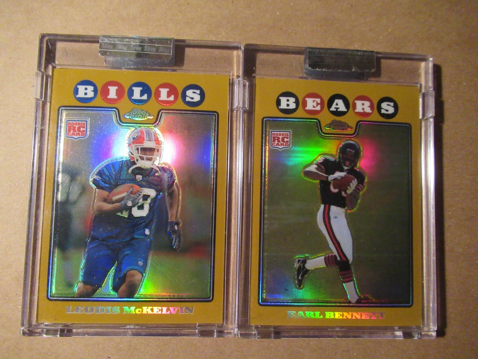 U Pick 2008 Topps Chrome Football Card Insert X,Ref,Uncirculated Gold ...