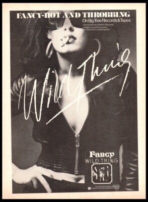 1974/75 Fancy- Wild Thing-Print ad / mini-poster VTG 70’s Rock music ...