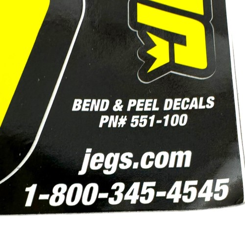 JEGS 3 Sheets Racing Decals Stickers 12 Total NHRA Drags Offroad NMRA ...