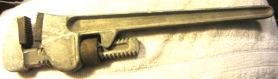 14" Ampco Non-Sparking aluminum Pipe Wrench W-212-1A tool,gas work VTG ...