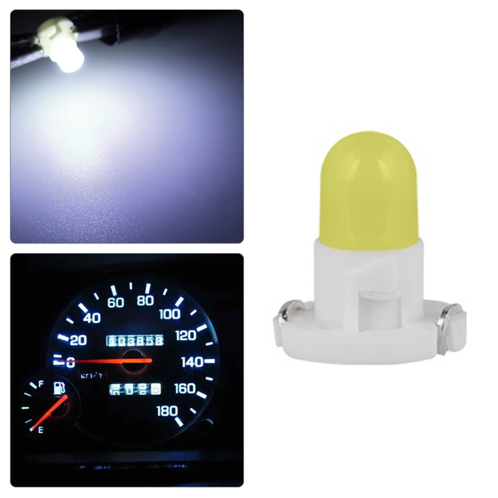 5pcs T4 T4.2 Neo Wedge Dash A/C Climate Control HVAC Switch LED Light ...